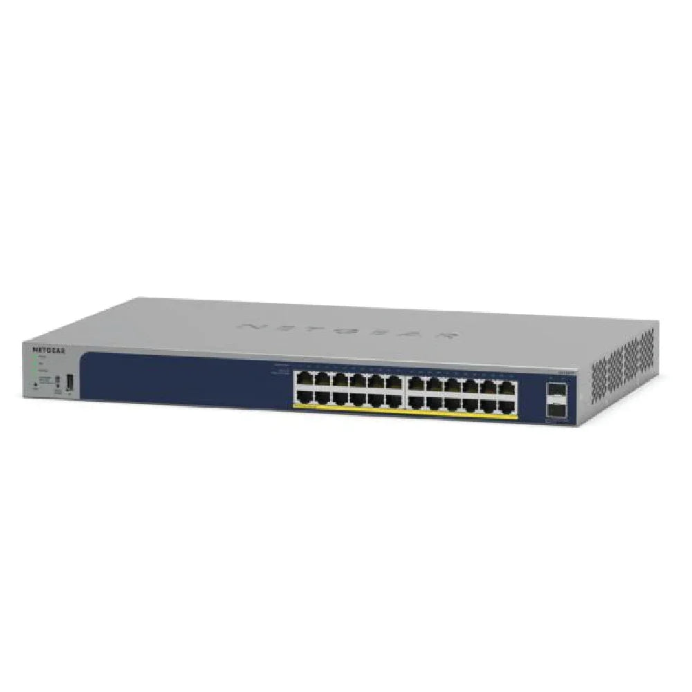 NETGEAR GS724TPv3 24-Port Gigabit Ethernet Smart Managed Pro PoE Switc ...